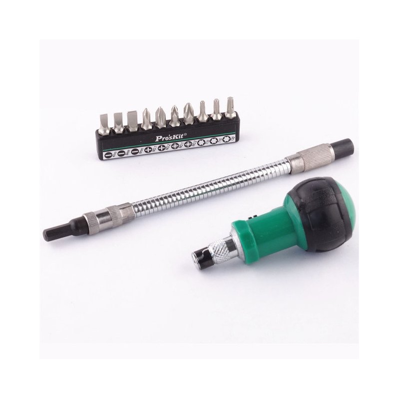 Flexible Ratchet Screwdriver Set Pro'sKit 1PK-201 - GsmServer